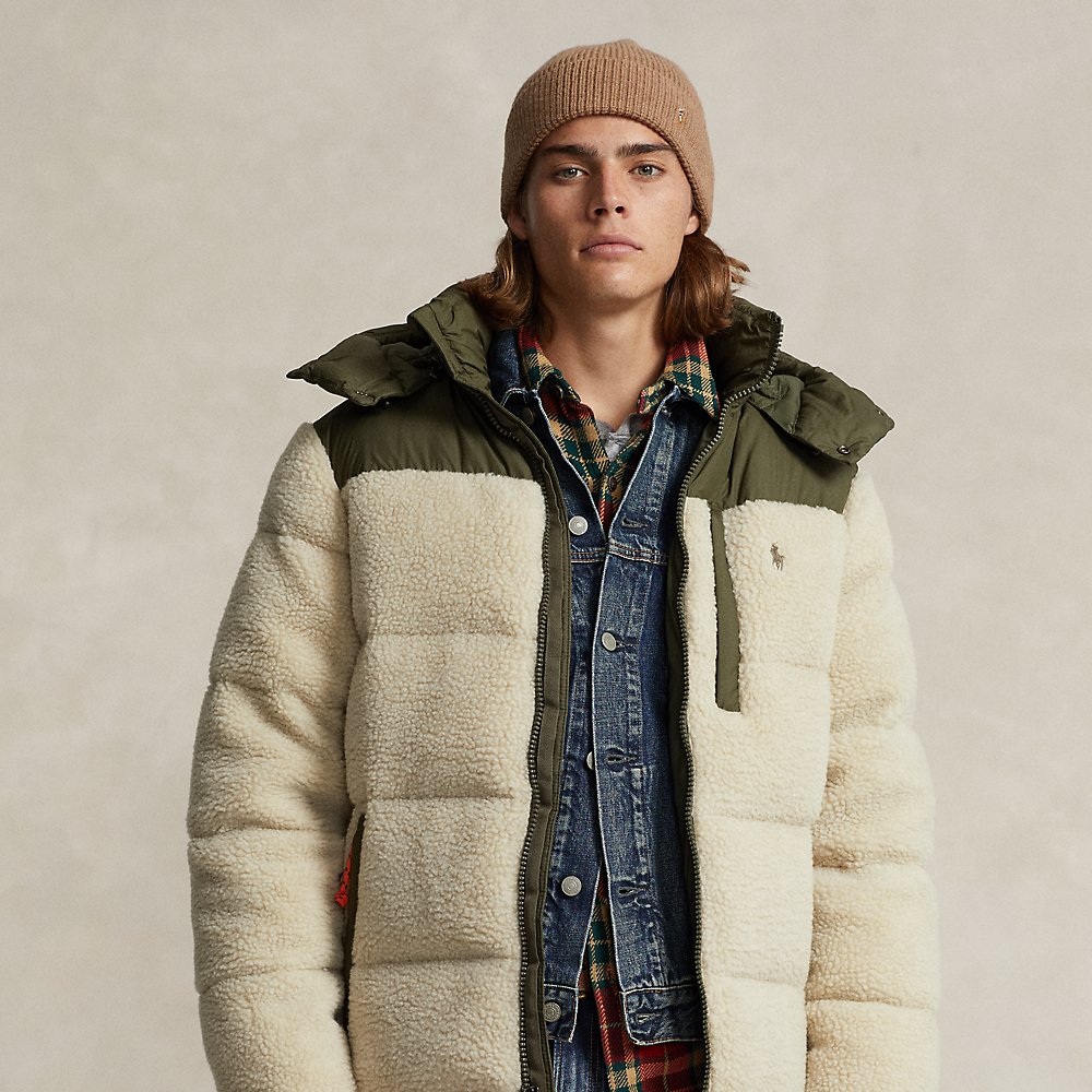 Ralph Lauren Gorham Hybrid Down Jacket In Canopy Olive/Spring